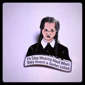 Jewelry | Wednesday Addams Enamel Pin | Poshmark